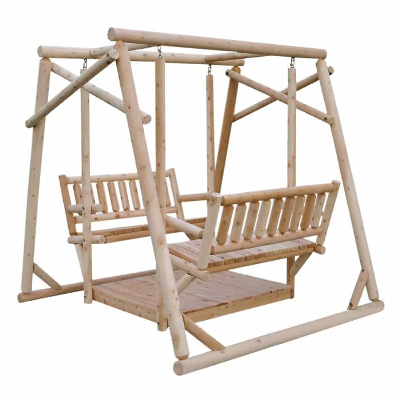 Log Old Fashioned Swing - Martins Custom Woodwork